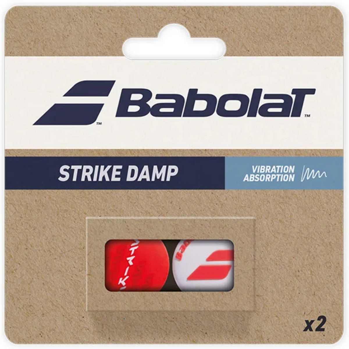 Babolat Strike Damp 2 Pack - Fluro Red/White – PickleballOnline