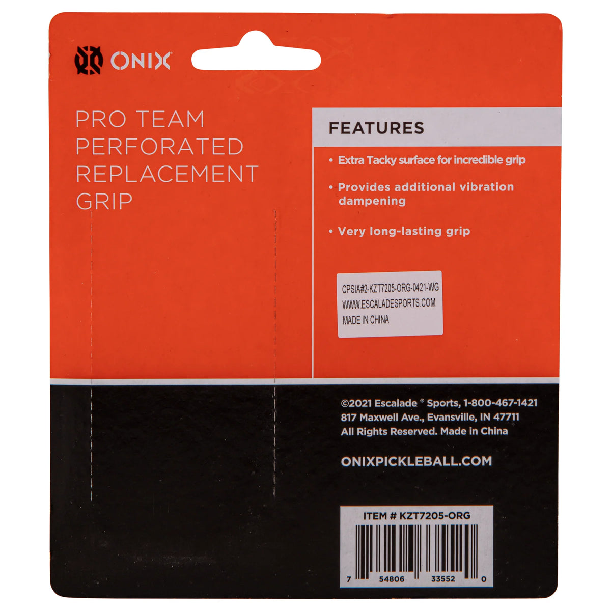 Onix Pro Team Perforated Replacement Grip - Orange – Pickleball Online